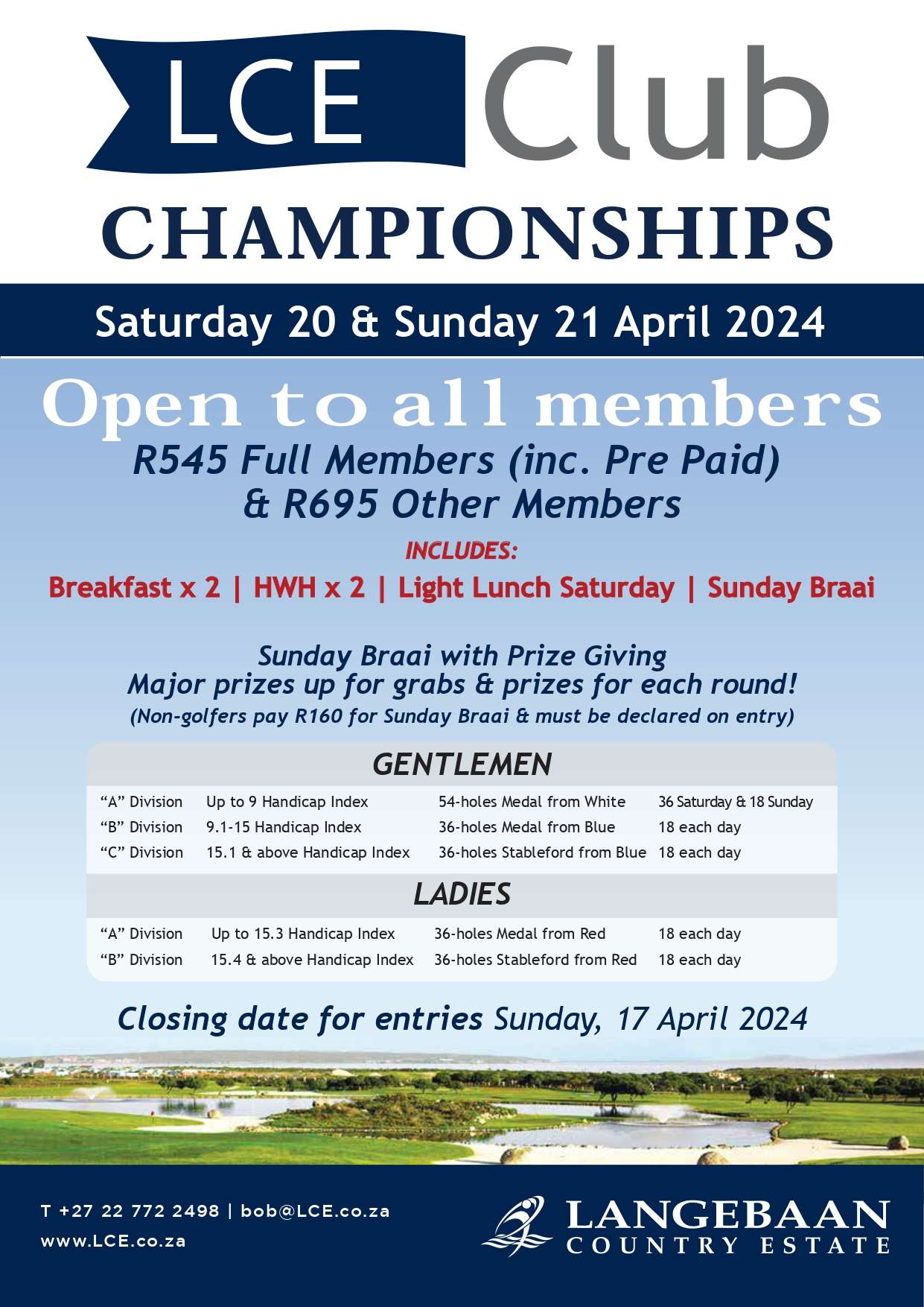 Langebaan Country Estate | Club Champs entries